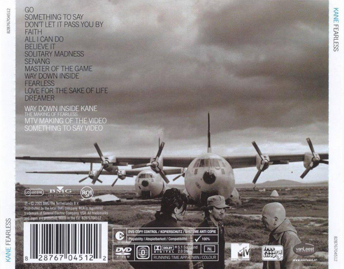Kane Fearless : Back | CD Covers | Cover Century | Over 1.000.000 Album ...